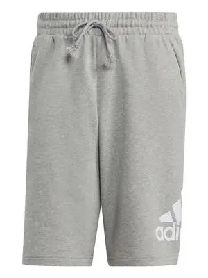 Adidas Essentials Big Logo French Terry Shorts - Medium Grey Heather
