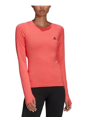 Adidas Round Neck Long Sleeve T-shirt - Red
