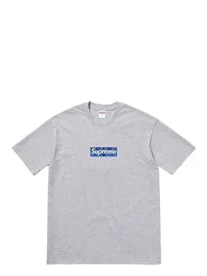 Supreme Supreme Fw19 Week 17 Bandana Box Logo Tee Cashew Short Sleeve Unisex Gray Grey