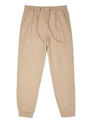 CONVERSE Solid Color Woven Casual Cargo Pants - Khaki