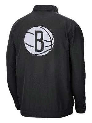Nike Nba Brooklyn Nets Woven Jacket - Black