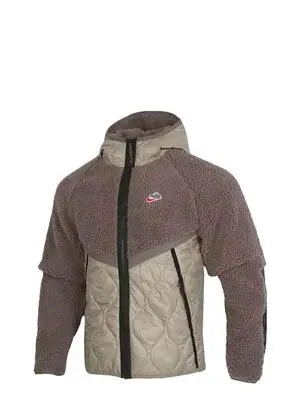 Nike Hooded Fleece Jacket - Camel