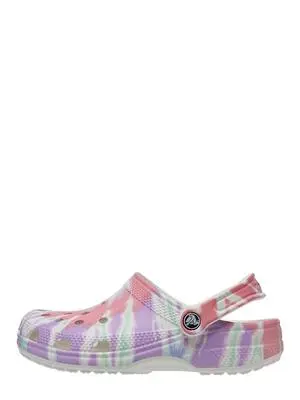 CROCS Classic Clog Pattern Flat Heel Sports Sandals - Blue