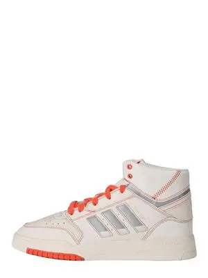 Adidas Originals Drop Step High Top Sneakers - White/orange