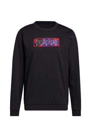 Adidas Basketball Fleece Lined Pullover - Black