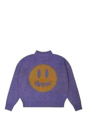 Drew House Mascot Funnel Neck Sweater - Heather Amethyst
