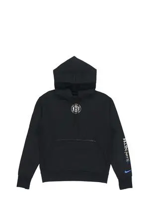 Nike Nba Brooklyn Nets Embroidered Hoodie - Black