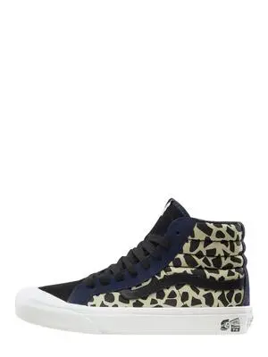 VANS Taka Hayashi X Style 138 Lx 'cheetah Field' High Top Sneakers - Blue/black/leopard