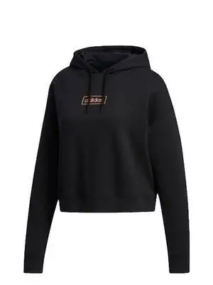 Adidas Neo C+ Fleece Hooded Sports Pullover - Black