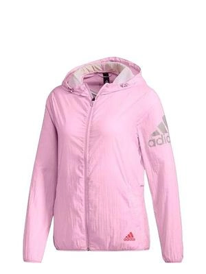 Adidas Zip-up Hooded Track Jacket - Pink