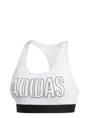 Adidas Donasia Sizing 't Rest Alphaskin Padded Bra 'white Black - White/black
