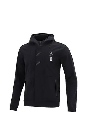 Adidas Printing Logo Sports Hooded Jacket - Default Color