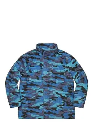 Supreme Logo Camo M-65 Jacket - Blue/black