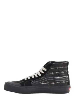 VANS Sk8-hi 138 Sf Barbed Wire High Top Sneakers - Black