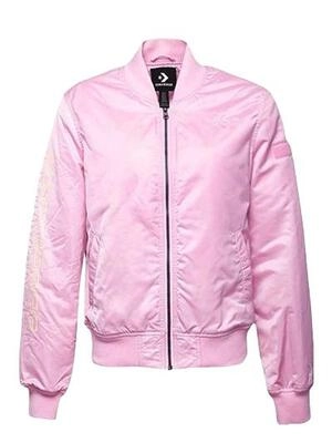 CONVERSE Stand Collar Bomber Jacket - Tan