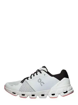 On Cloudflyer 4 Athletic Lace-up Sneakers - Glacier White