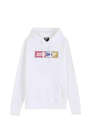 Nike Just Do It" Hoodie - White