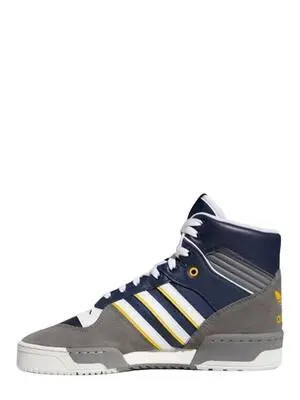 Adidas Originals Rivalry High Top Sneakers - Grey/white/yellow