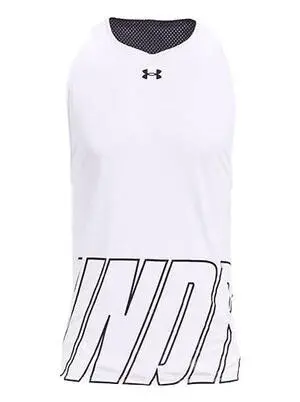 Under Armour Baseline Reversible Tank Top - White/black