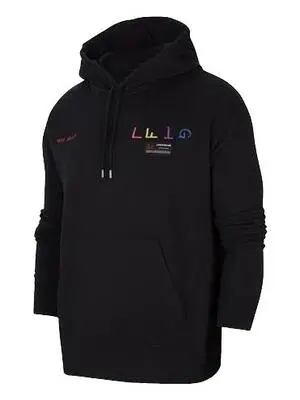JORDAN Why Not" Fleece Pullover Hoodie - Black