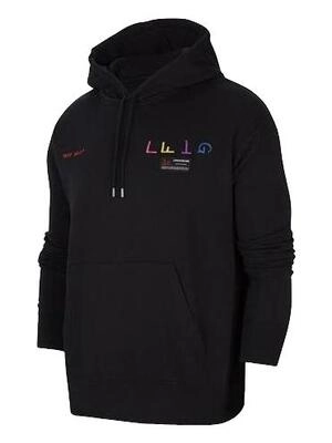JORDAN Why Not" Fleece Pullover Hoodie - Black