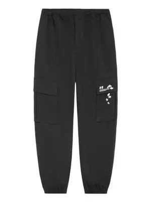 LI-NING Cherry Blossom Graphic Joggers Pants - Black