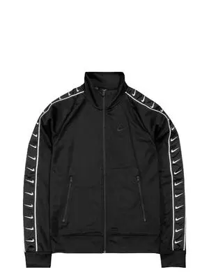 Nike Logo Stand Collar Zip-up Track Jacket - Black