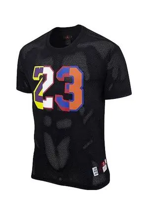 JORDAN Short Sleeve Mesh T-shirt - Black
