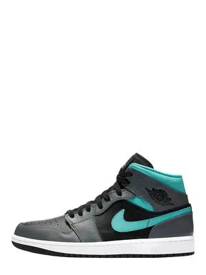 JORDAN Jordan Air 1 Mid Aqua Sneakers Grey