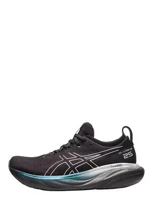 Asics ASICS GEL-NIMBUS 25 Platinum Pure Silver Lace-Up Sneakers Black