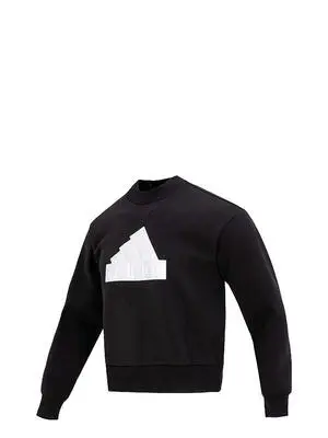 Adidas Future Icons Badge Of Sport Crew Sweatshirt 'black - Black/white