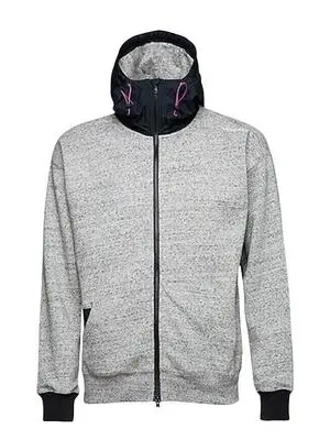 CONVERSE Mixed Media Full Zip Sweatshirt Asia Sizing - Grey