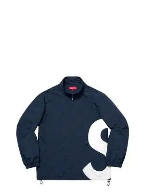 Supreme S Logo Track Jacket Navy - Blue