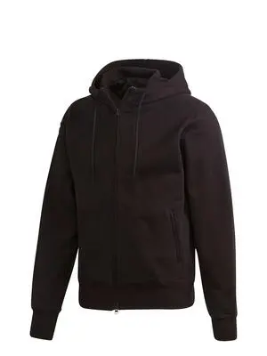 Adidas Y-3 Zipper Logo Classic Hoodie - Black