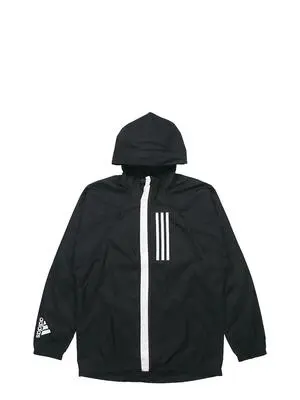 Adidas Training Zipper Sports Jacket With Hood - Black