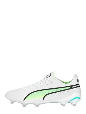 PUMA King Ultimate Fg Ag Athletic Cleats - White/black/fast Yellow