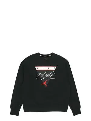 JORDAN Air Flight Print Crewneck - Black