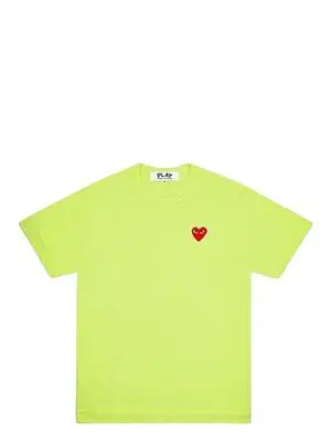 Play Comme Des Garcon Pastelle Red Emblem T-shirt - Green