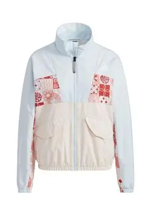 Adidas Colorblocked Track Jacket - Light Sky Blue