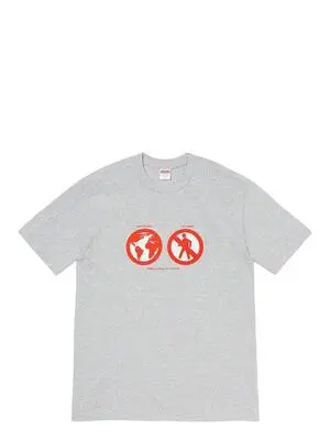 Supreme Save The Planet Graphic Tee - Grey