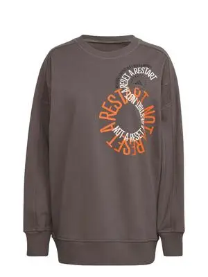 Adidas By Stella Mccartney Graphic Sweatshirt - Grey/brown