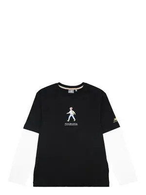 NEW BALANCE X Zero Per Zero Colorblock Long Sleeve Tee - Black/white