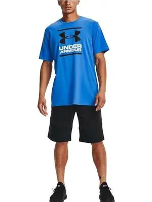 Under Armour Gl Foundation Casual Round Neck Sports Breathable Short Sleeve - Blue