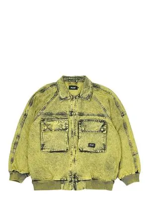 PALACE Acid Wash Denim Jacket - Green
