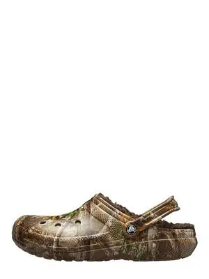 CROCS Classic Lined Real Tree Edge Clog - Brown
