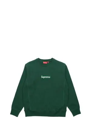 Supreme Box Logo Crewneck Pullover - Green