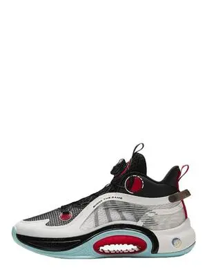 ANTA High-top Athletic Sneakers - Black/white/red