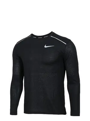Nike Rise 365 Breathable Long Sleeve Running Top - Black