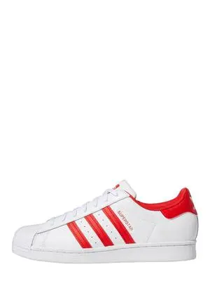 Adidas Adidas Superstar Casual Lace-Up Sneakers White/red