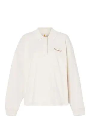 Timberland Long Sleeve Polo Sweatshirt - White